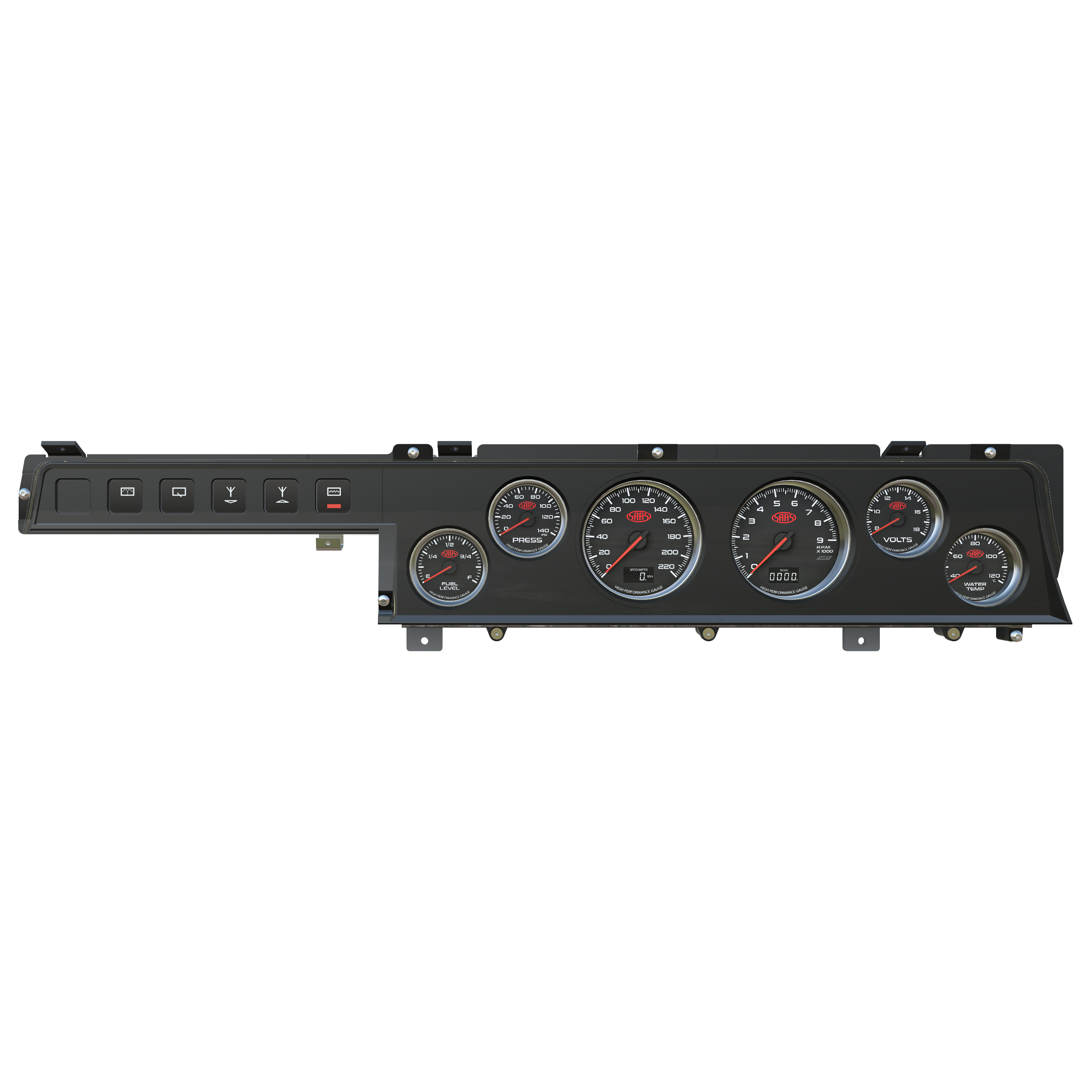 VK Commodore Dash Kit – Retrotech Classic Dash 623 | SAAS Gauges ...